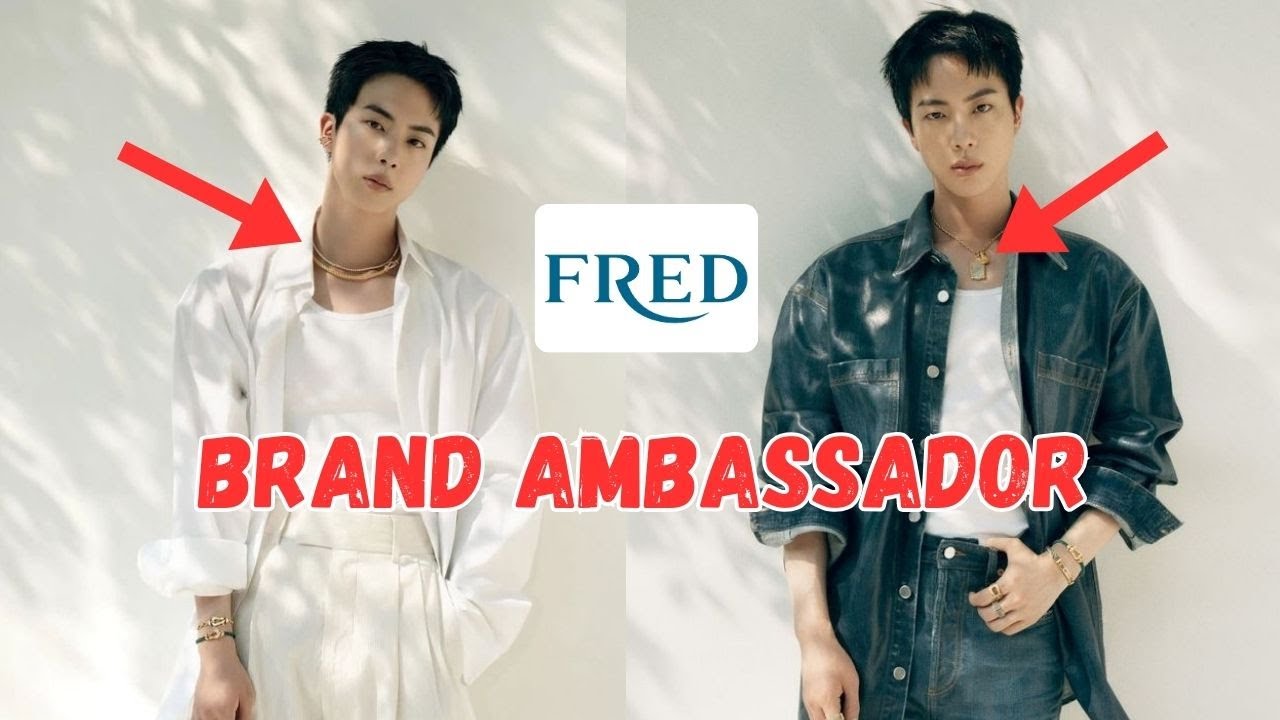 Latest news! Jin BTS Brand Ambassador Fred Jewelry - YouTube