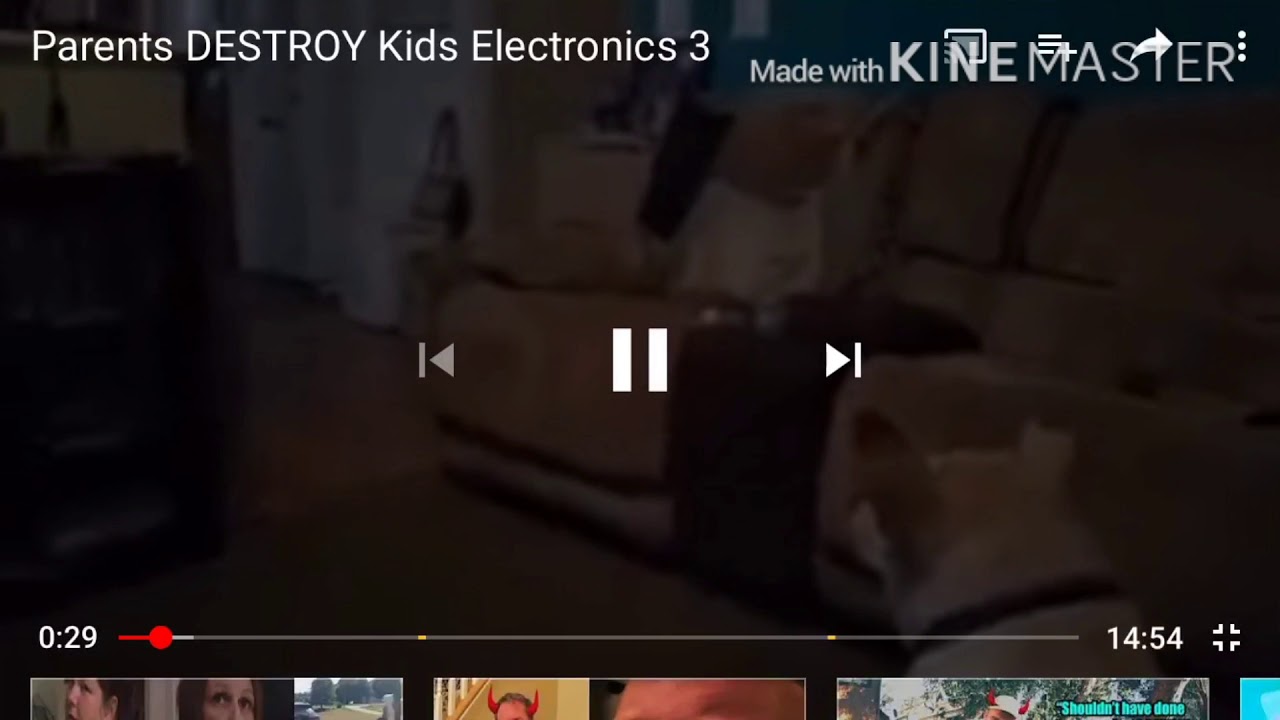 Parents destroying kids electronics - YouTube