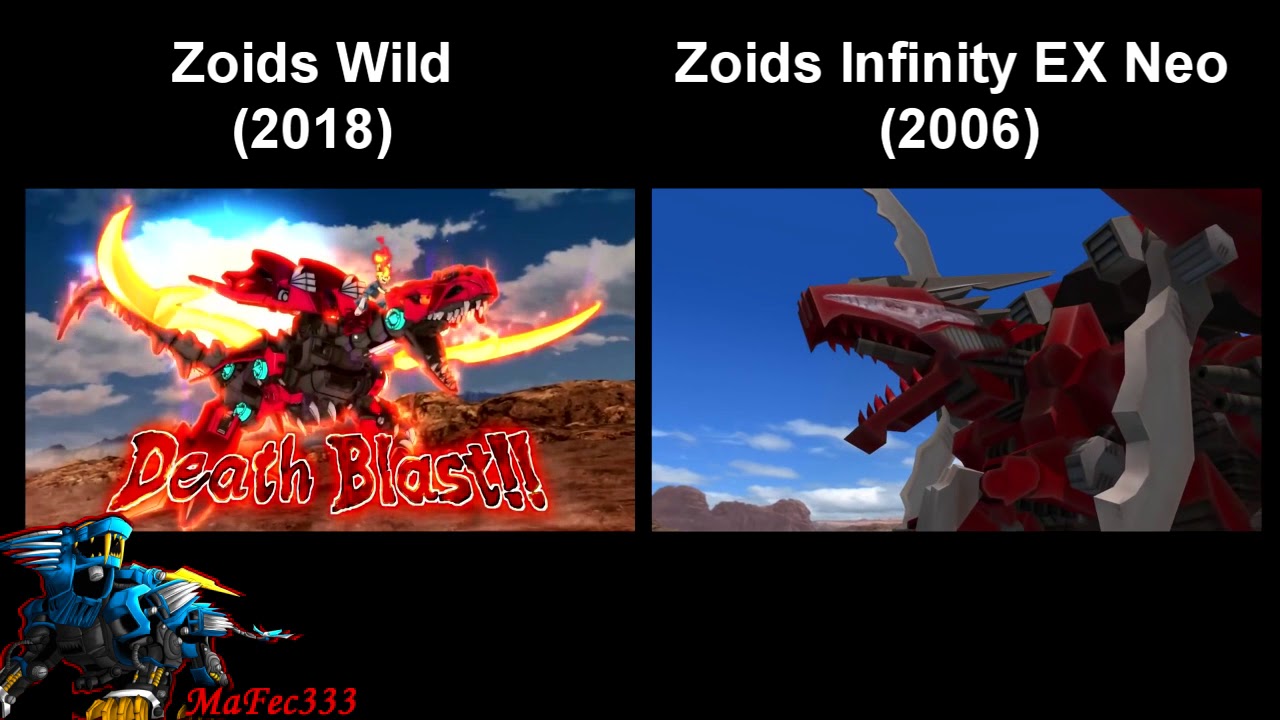 Zoids Wild /Infinity Ex Neo - Trailer Comparison - YouTube