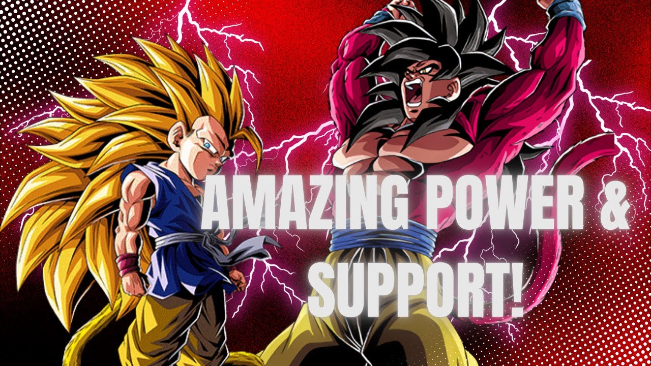 AMAZING POWER AND SUPPORT!!! LR AGL SSJ4 GOKU SHOWCASE! DBZ: DOKKAN ...