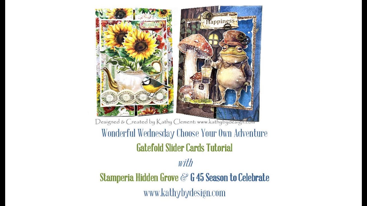 Choose Your Own Adventure Gatefold Slider Cards: Stamperia Hidden Grove ...