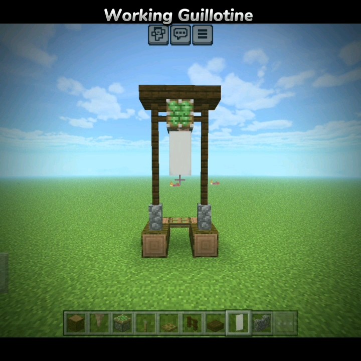 Working Guillotine in Minecraft 🔫 || #shorts #minecraft #minecraftbuild ...