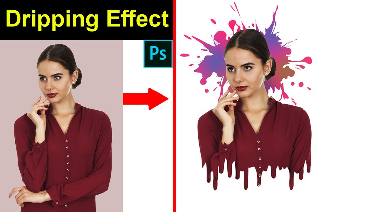 Photoshop Dripping Effect Editing Tutorial - Photoshop Trend