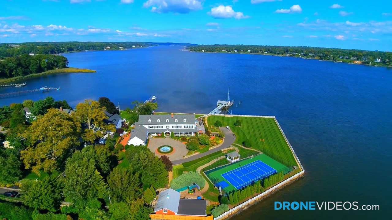 Drone Video of a Private Mansion on the Water in Red Bank, NJ Filmed by ...