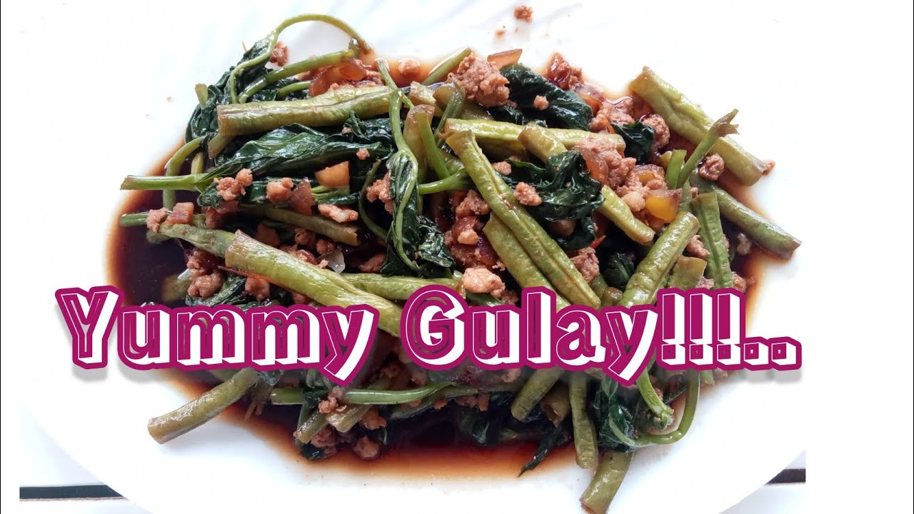 Yummy Gulay! Adobong Sitaw with kangkong | Yummy Food's - YouTube