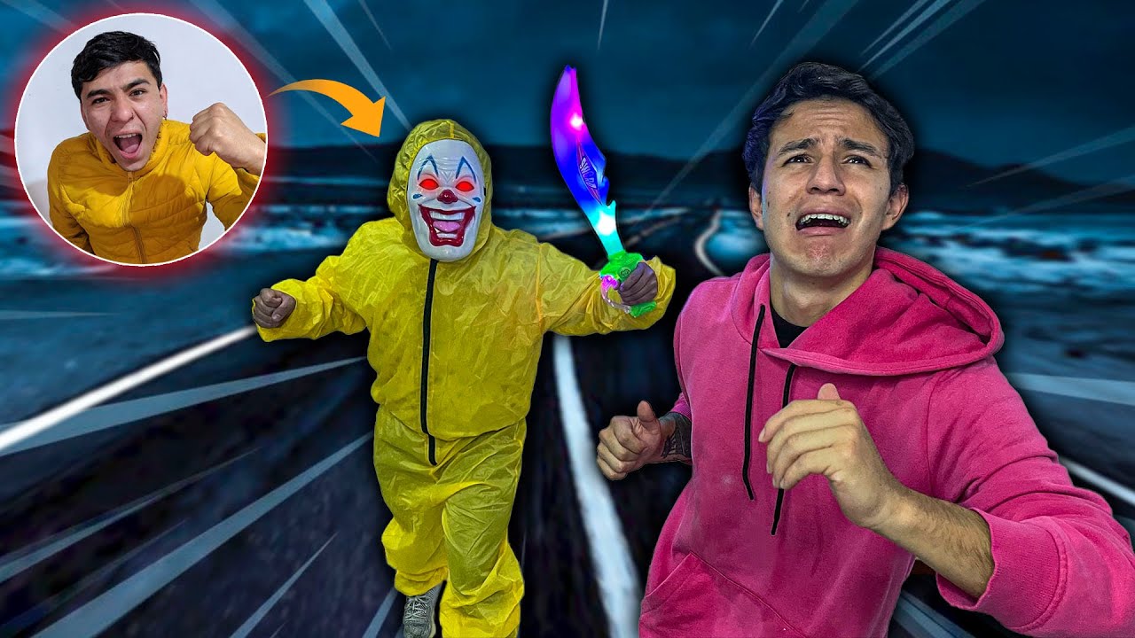 ME DISFRAZO DE UN PAYASO ASESINO Y PERSIGO A @PARCERICO - YouTube