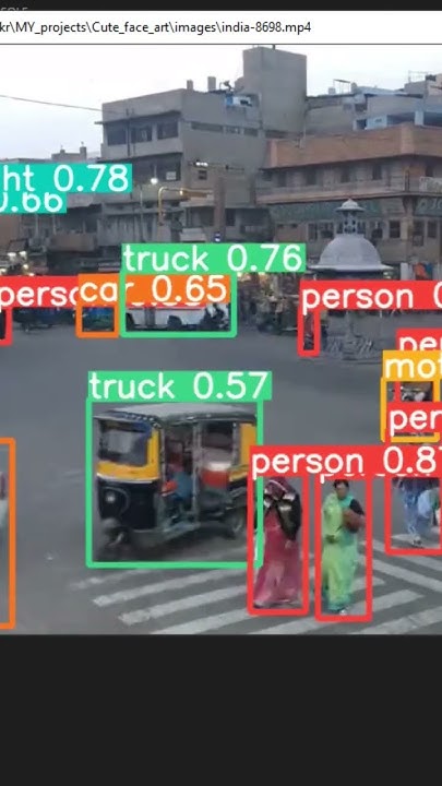 Yolov8 Object Detection On Indian Streets Ai Deeplearning Objectdetection Learning Shorts