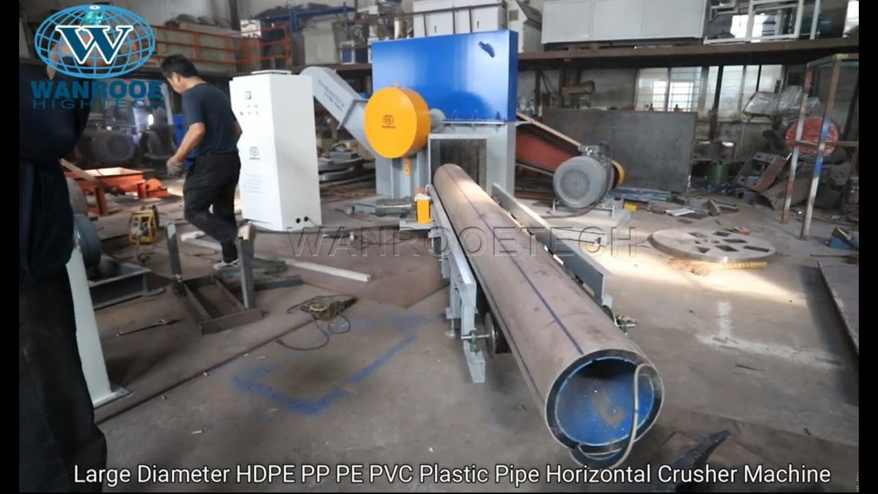 High speed shredder fast crusher HDPE /PP/PE pipes shredder crusher ...