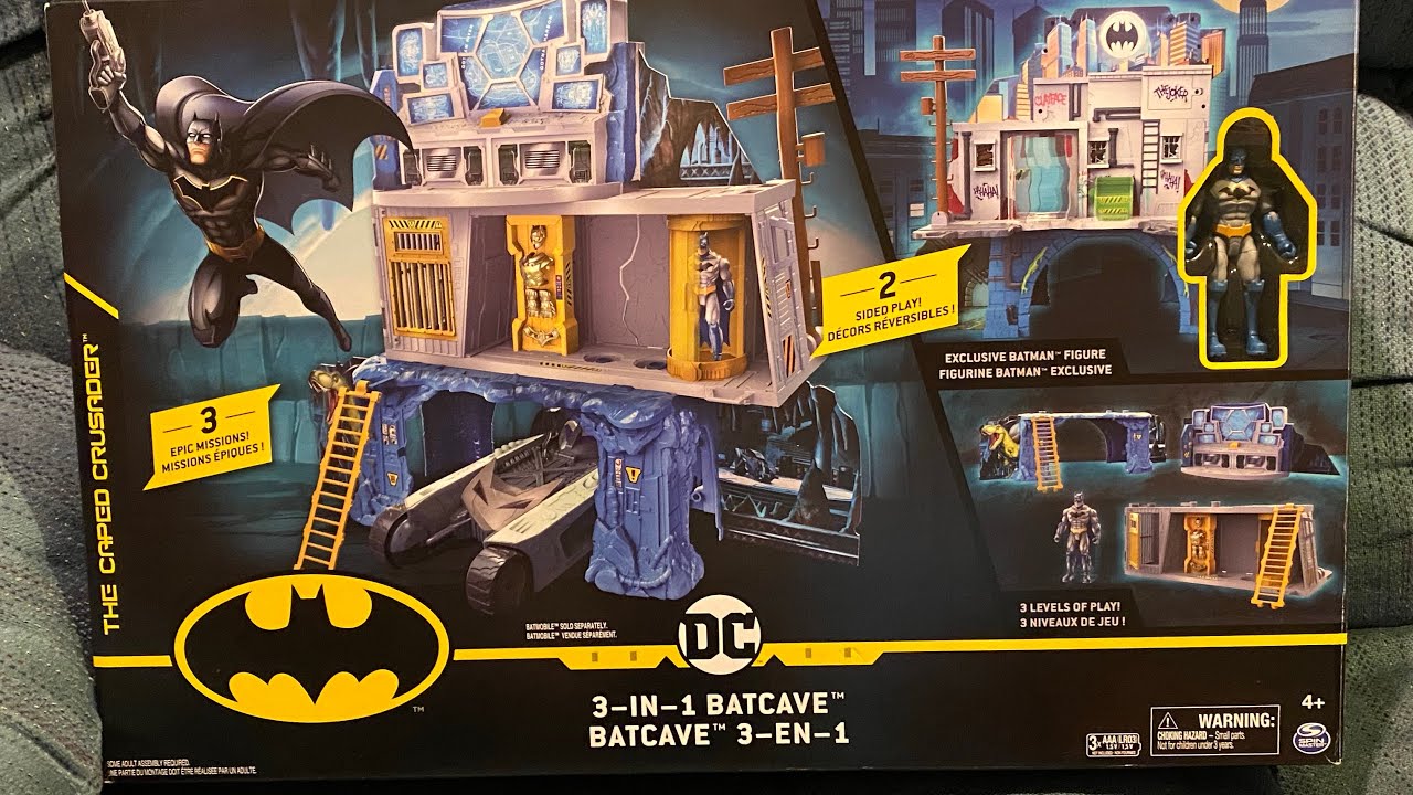 Batman 3 - IN - 1 BATCAVE Play Set !!! - YouTube