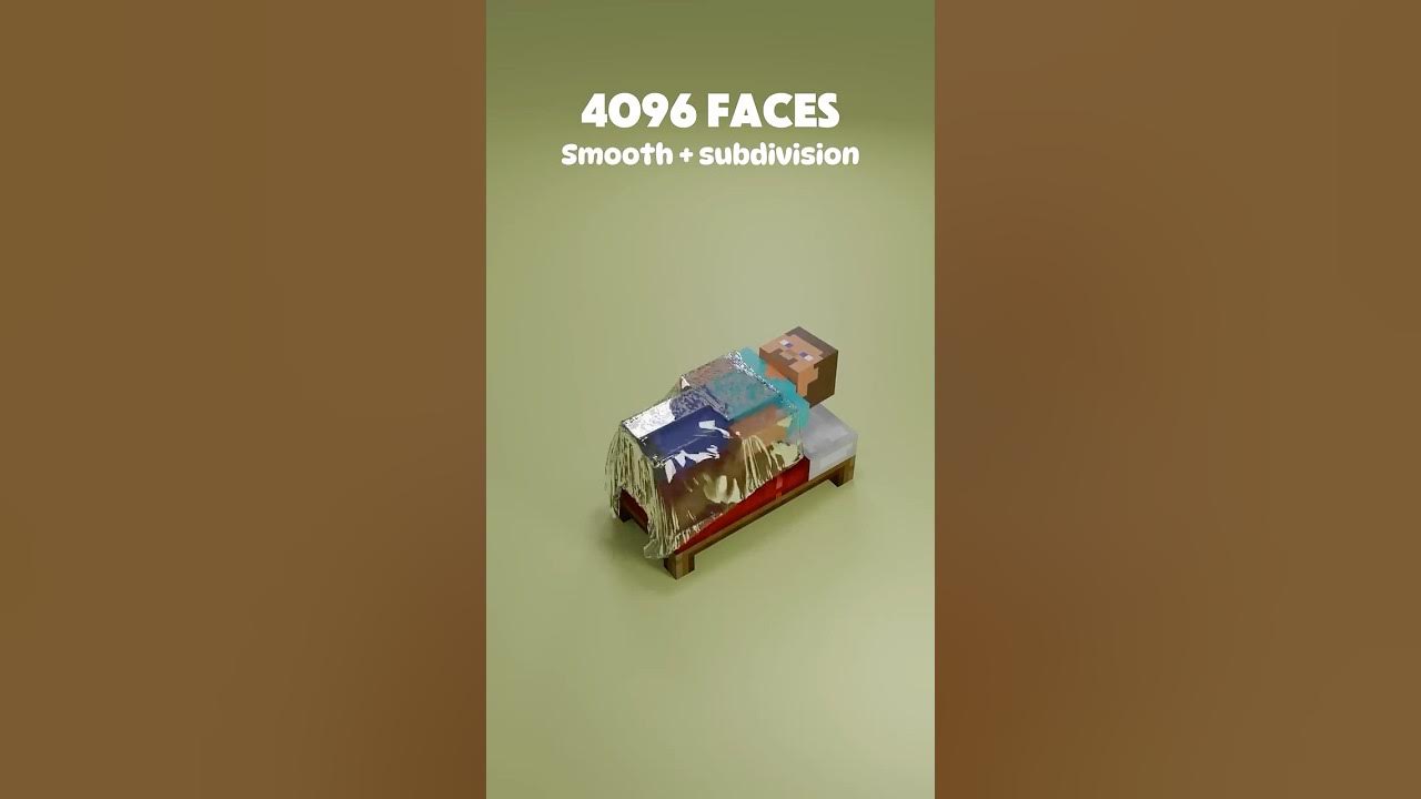 Blender 3D Cloth simulation in Minecraft🛌😴 - YouTube