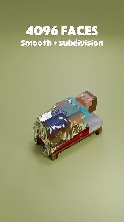 Blender 3D Cloth simulation in Minecraft🛌😴 - YouTube