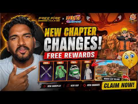 NARUTO IS BACK! 😱 New Chapter, Hidden Leaf & FREE Rewards | Free Fire - Naruto Chapter 1 Returns 🤫