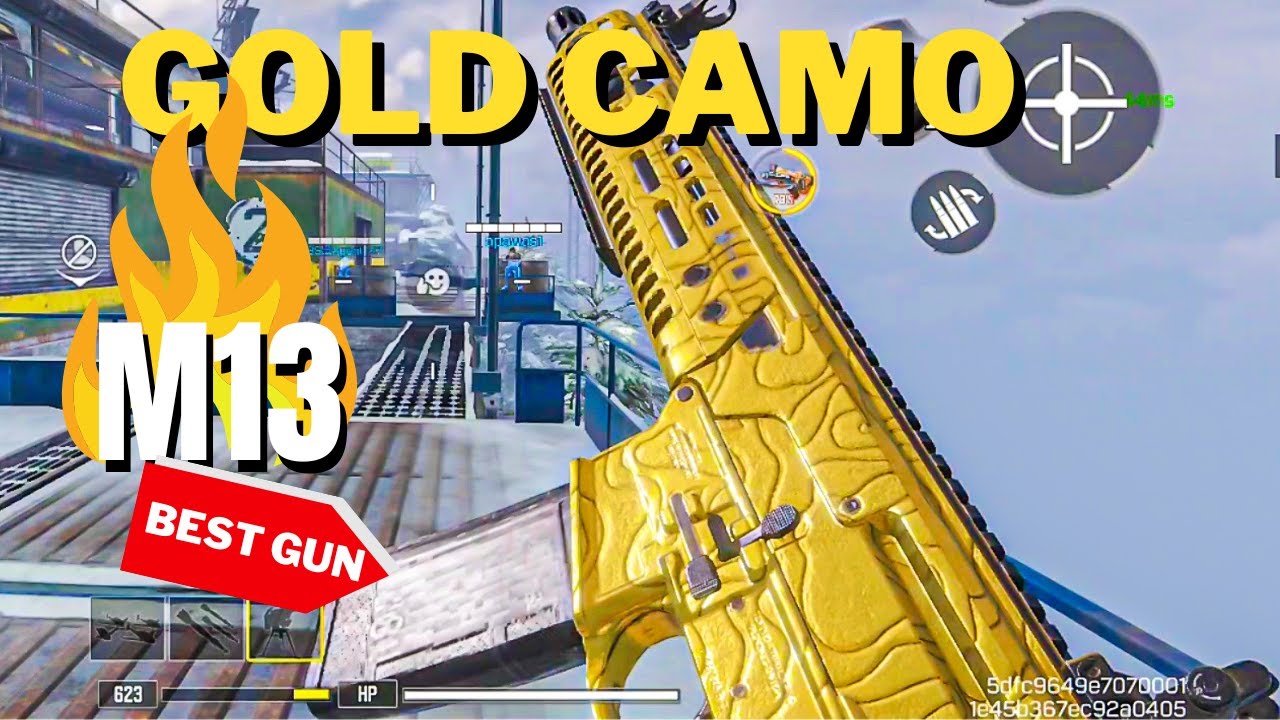 COD Mobile M13 Gun Gold Camo unlock Codm gameplay codmobile - YouTube