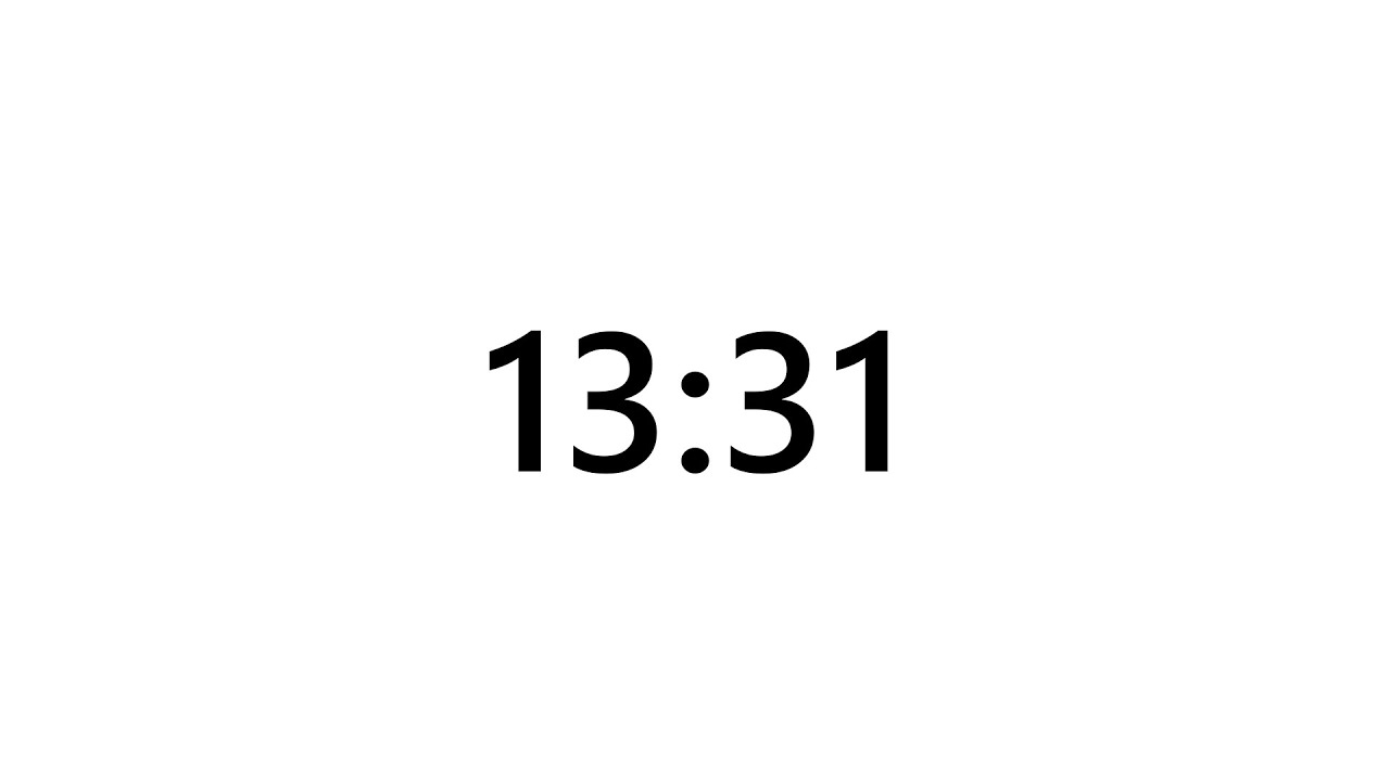 Timer for 13 minutes and 31 seconds - YouTube