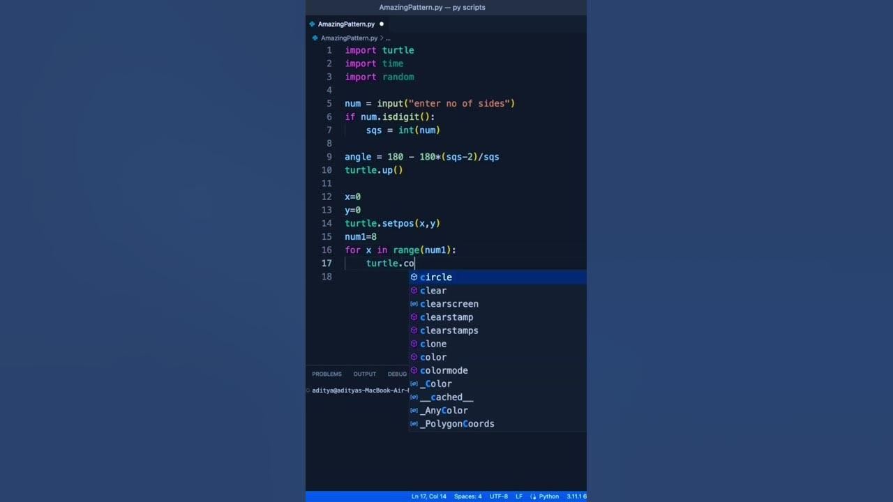 Python Pattern Turtle Draw Complex Patterns Pythonprogramming Python Codinglife Chatgpt