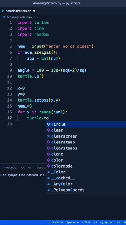 Python Pattern Turtle Draw Complex Patterns Pythonprogramming Python Codinglife Chatgpt