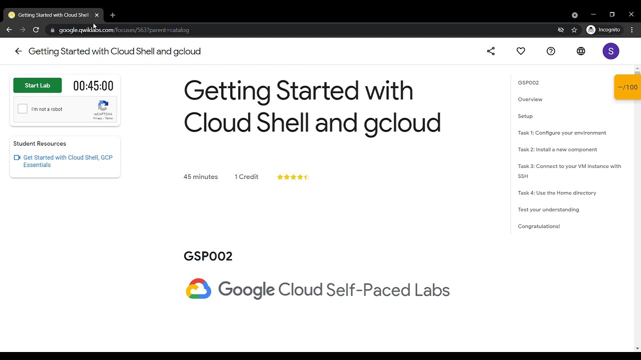Getting Started with Cloud Shell and Gcloud || GSP002 || 30 Days of Google Cloud Program ...