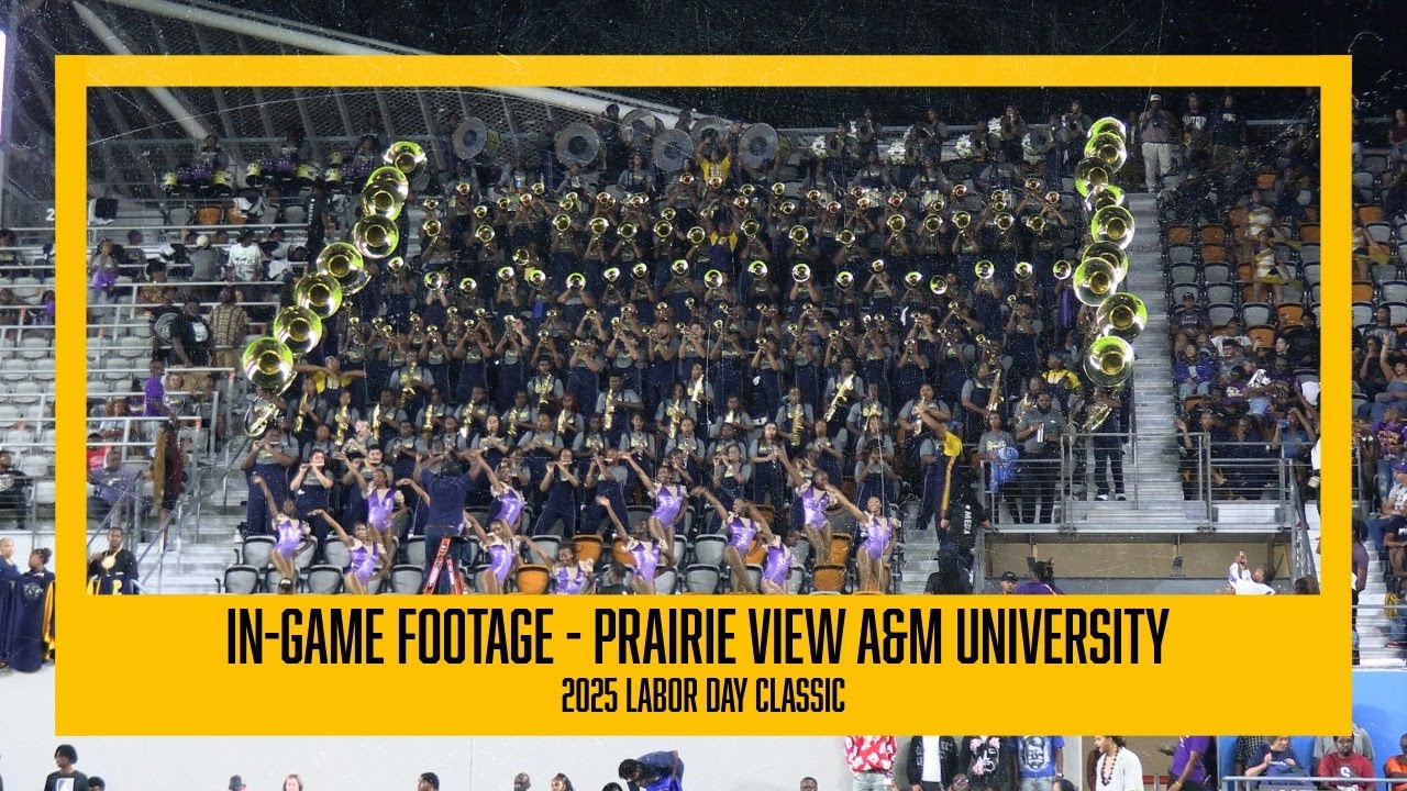 In-Game Footage - PVAMU "Marching Storm" Marching Band vs TXSU at 2025 ...