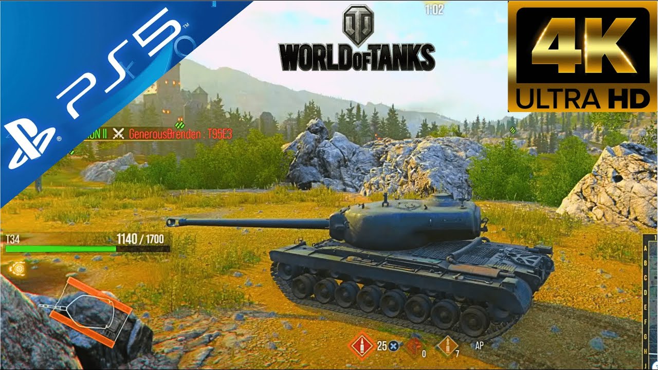 World of Tanks (T34) Gameplay (4K) High Graphics PS5 - YouTube