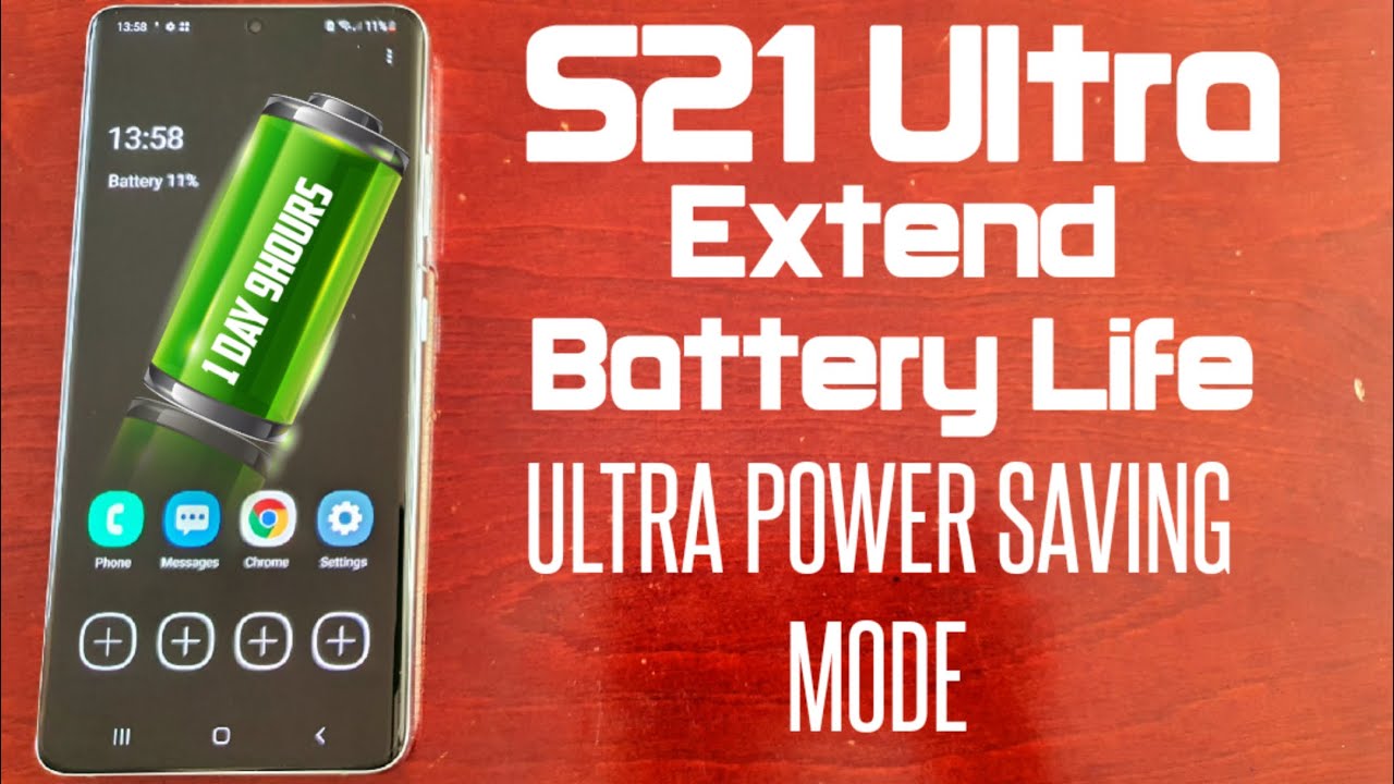 Samsung Galaxy S21 Ultra How to Turn On Ultra Power Saving Mode to ...