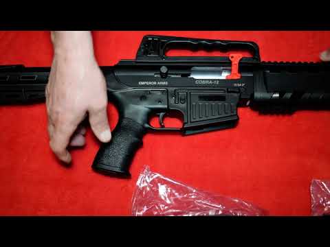 Emperor Arms Cobra 12 Black or Marine Finish Semi Auto Gas Piston - YouTube