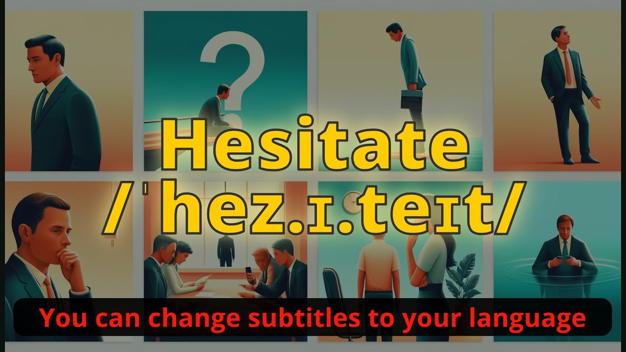 Hesitate meaning with 5 examples - YouTube
