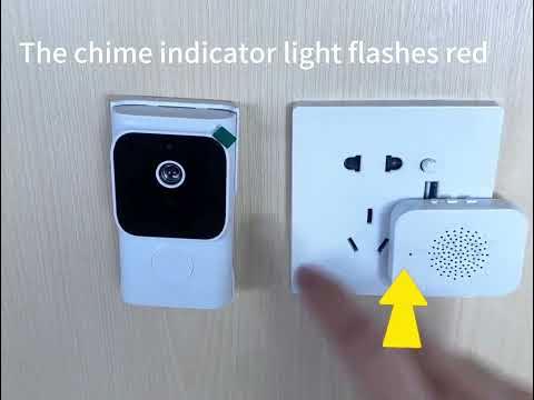 How to pair the video doorbell with chime - YouTube