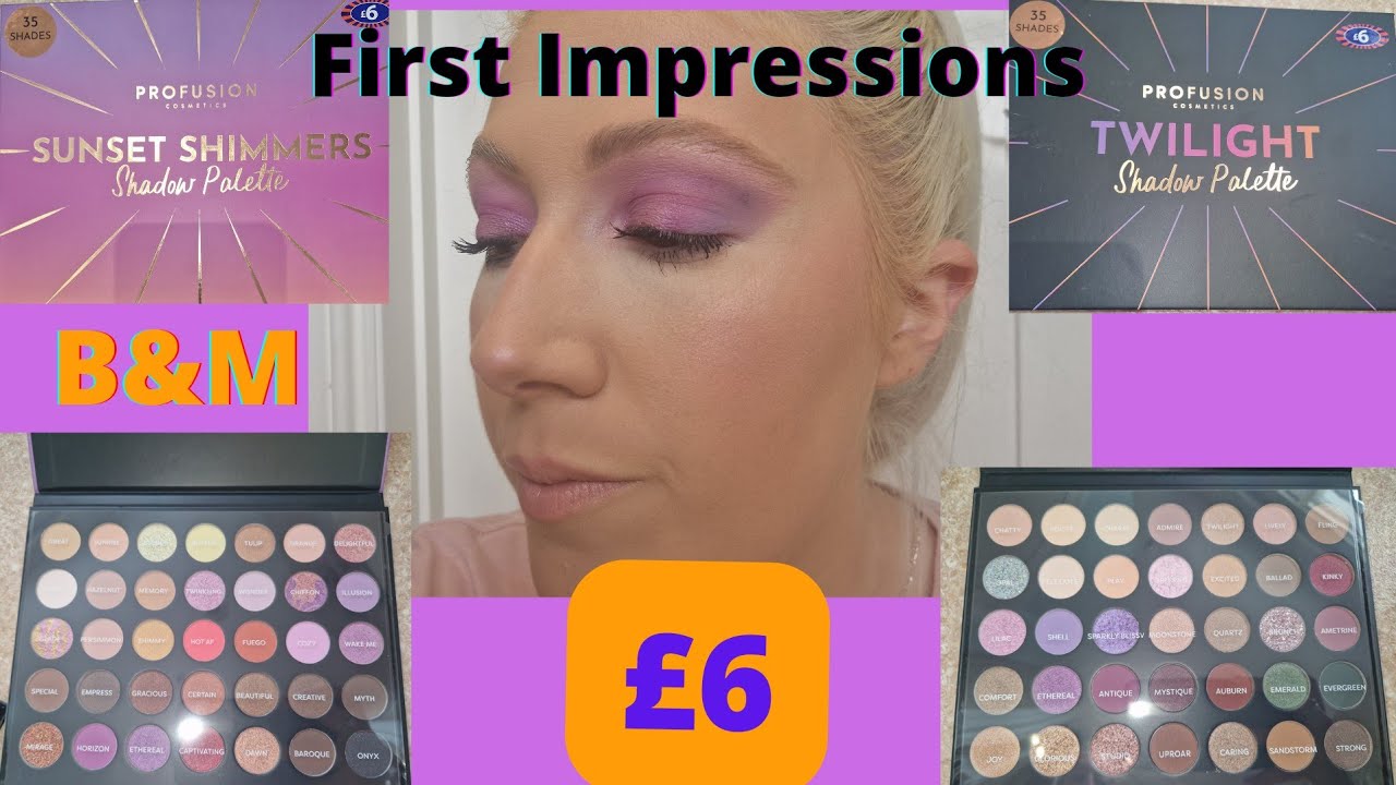 TESTING B&M MAKEUP eye shadow pallettes (first impressions) - YouTube