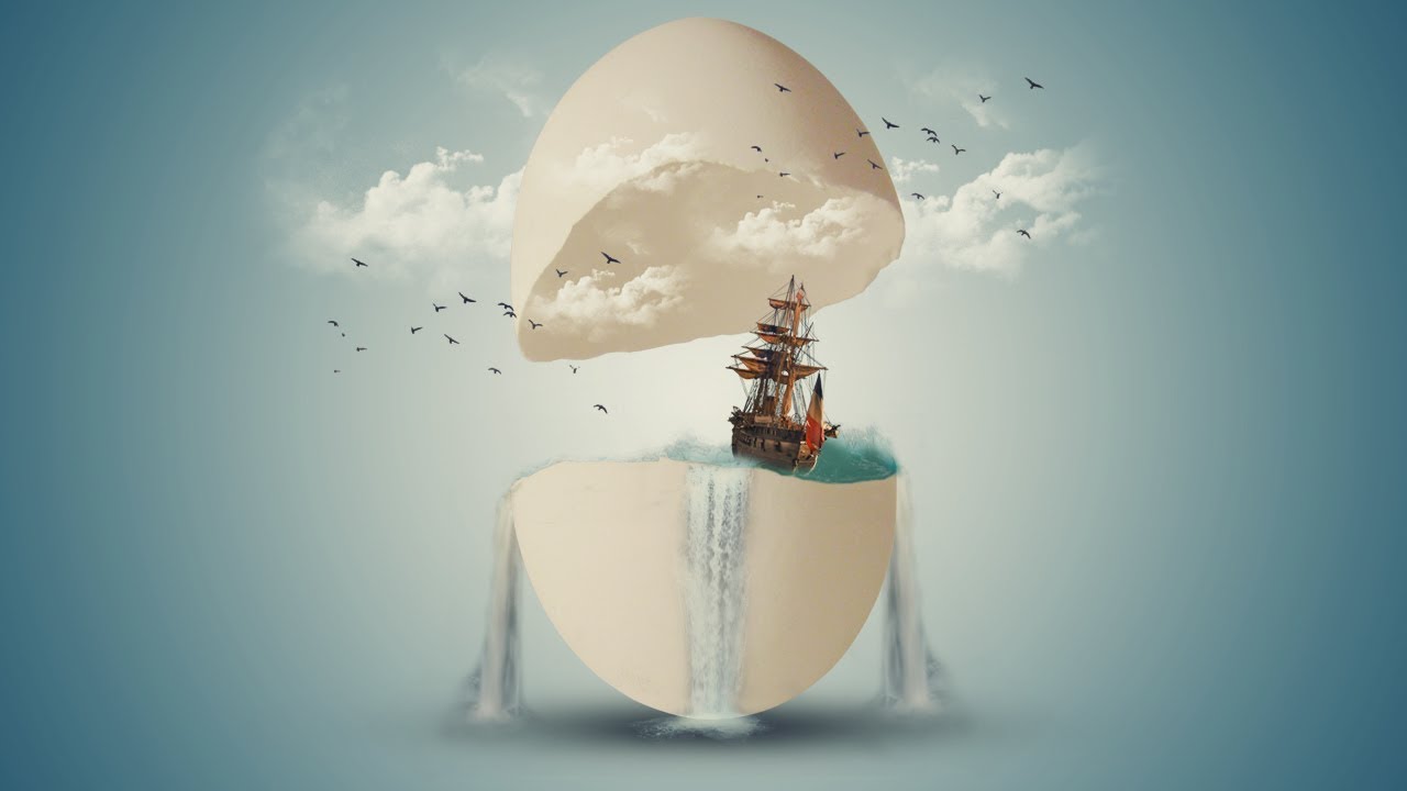Fantasy Broken Egg Photo Manipulation | Photoshop Tutorial CC - YouTube