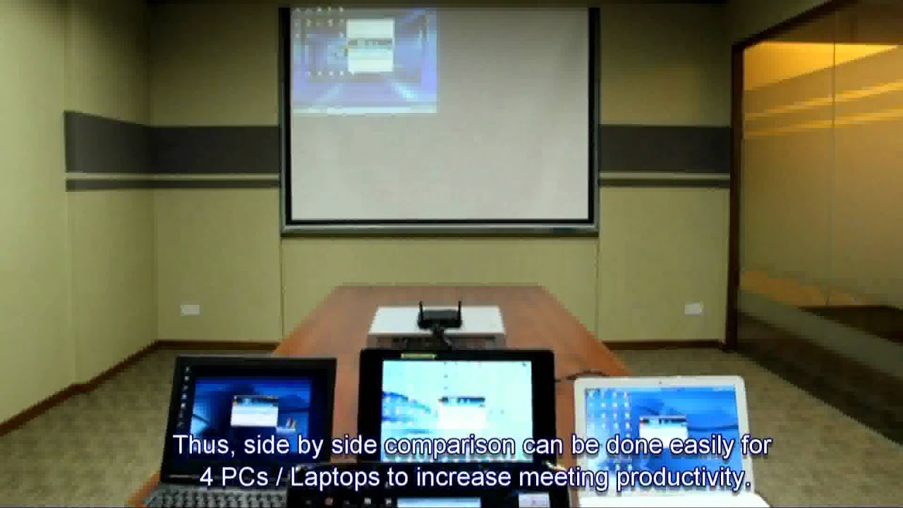 WePresent WP-920 wireless presentation system - YouTube