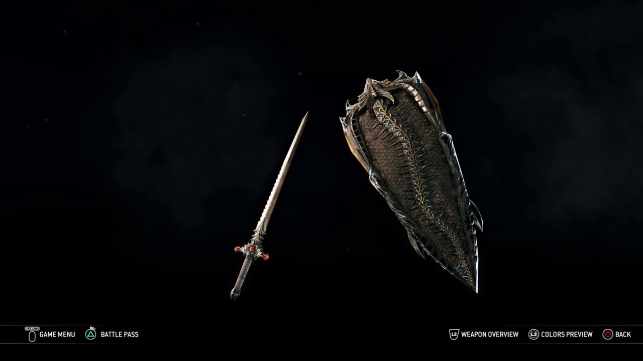 For Honor Black Prior 3 Epic unique sword shield sets Chaotic Dread ...