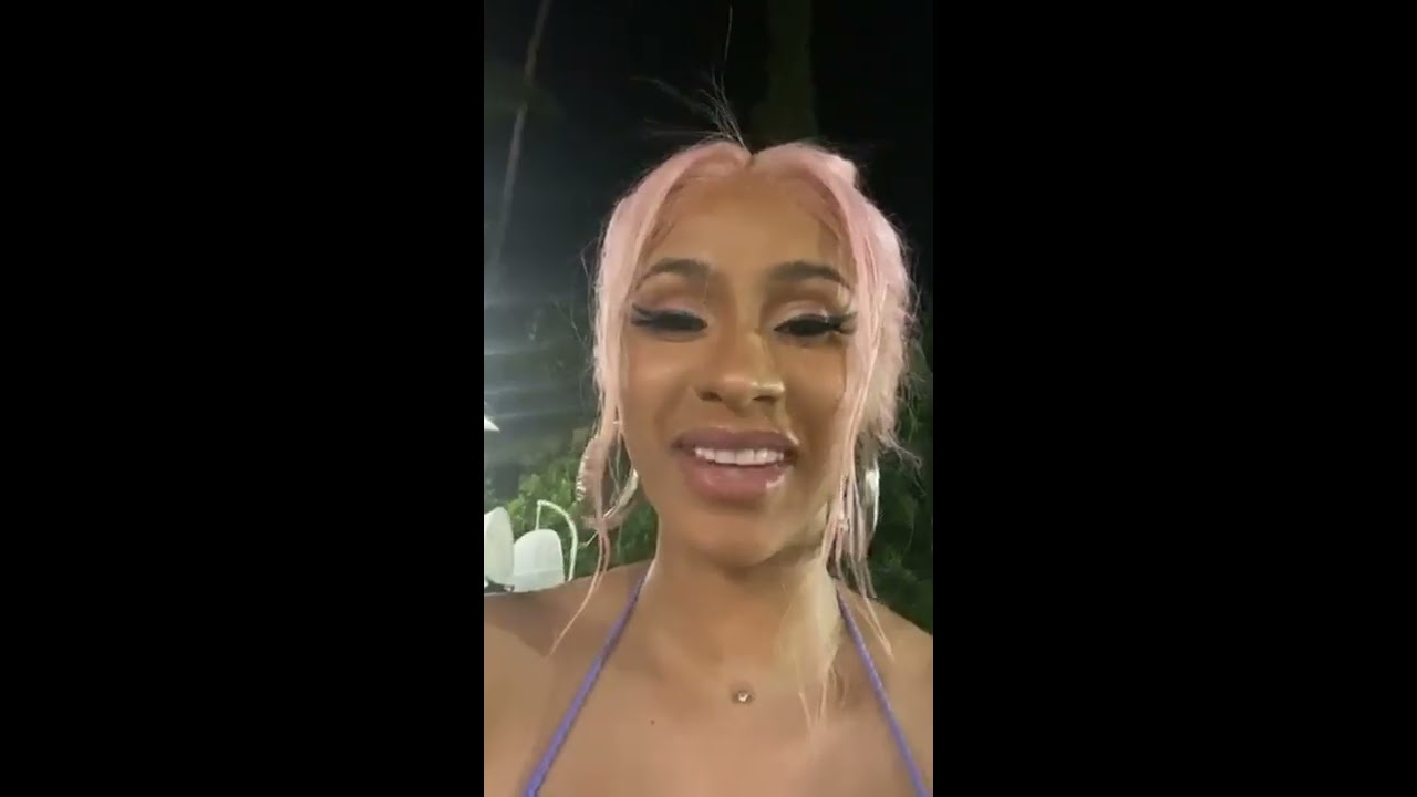 Cardi B new back tattoo - Instagram live IG 2020 - YouTube