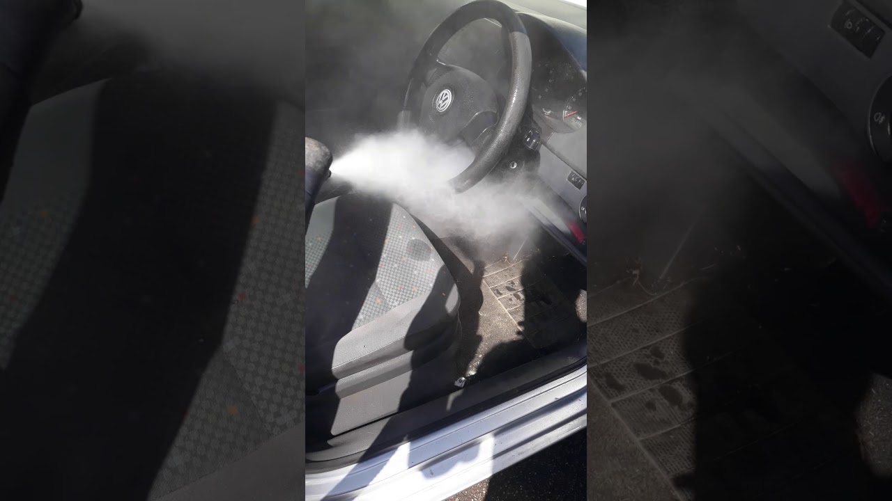 FOGGING SANITATION ON A CAR !!! - YouTube