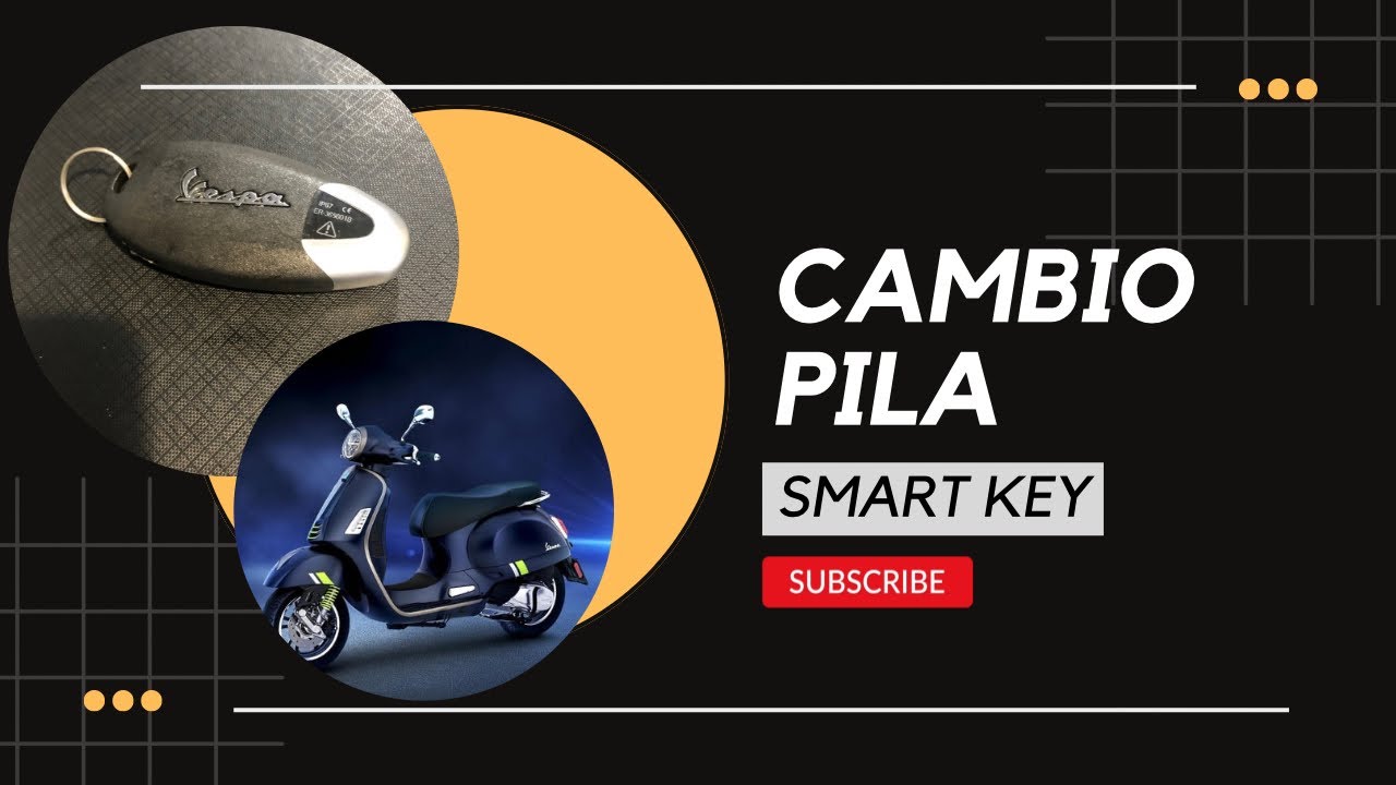 Tutorial/guida sostituzione pila Smart Key Vespa GTS IGET, HPE MY23 ...