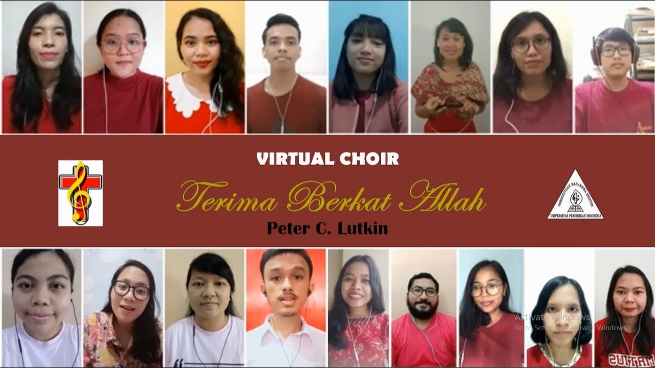 MIRACLE CHOIR PMK UPI [VIRTUAL CHOIR] - Terima Berkat Allah (The Lord ...