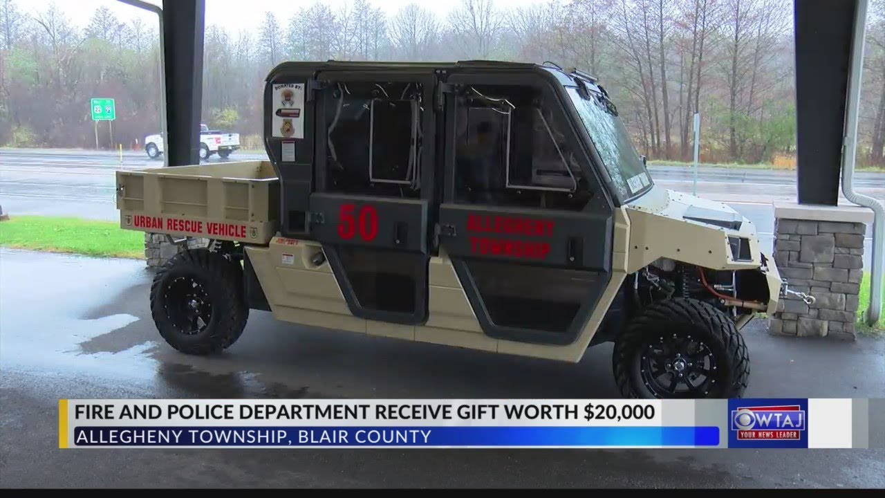 Side-by-side gifted to Allegheny Township Fire Department - YouTube