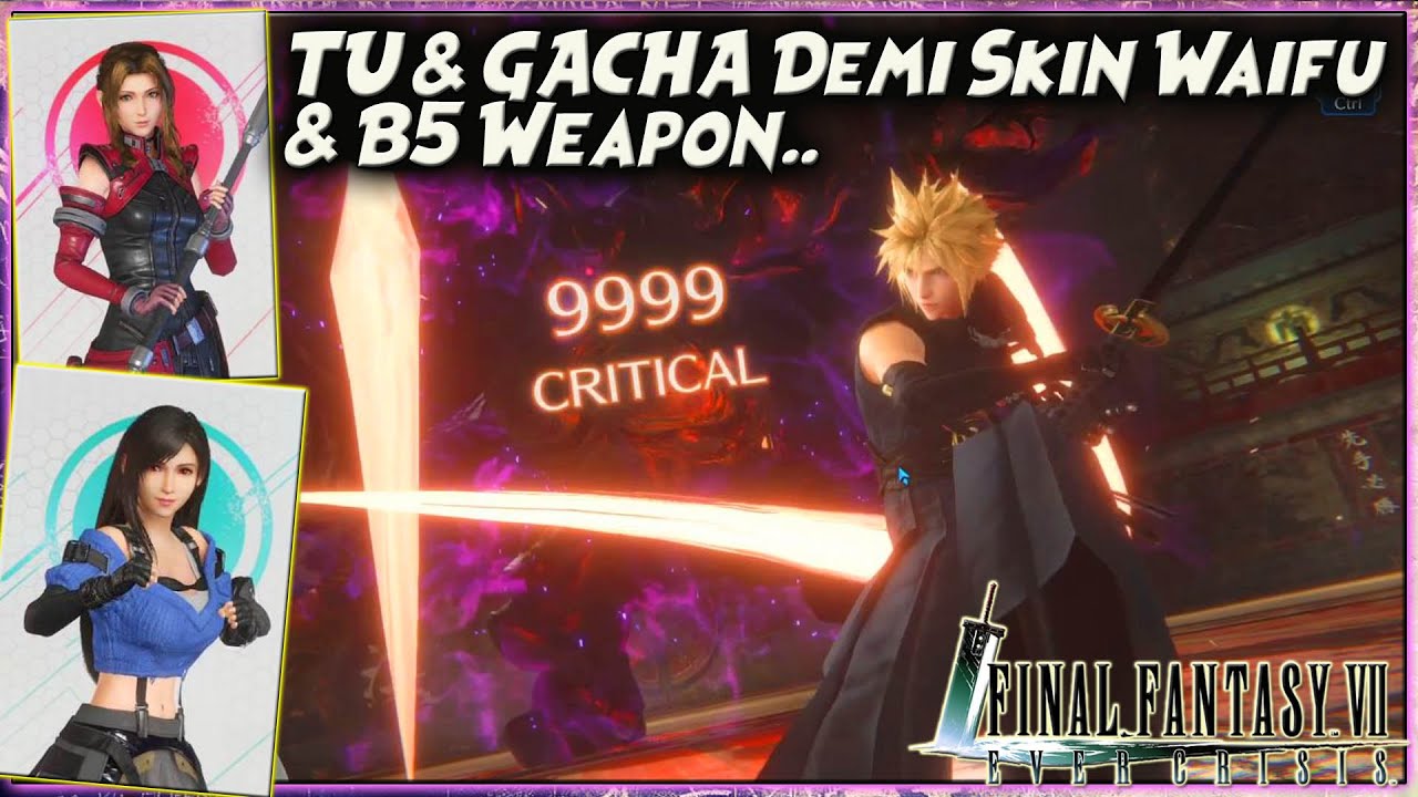 WANGI! 6000+dm GACHA & TU DEMI SKIN TIFA n AERITH 🔥 FINAL FANTASY VII ...