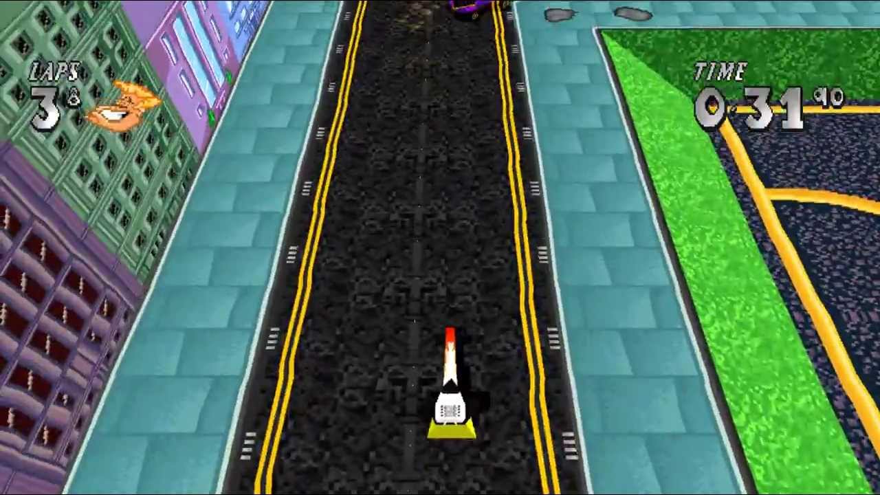 PS1 Supersonic Racers Intro & Gameplay - YouTube
