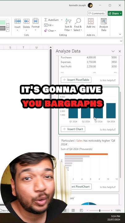 Excel Data Analysis made EASY #bossyouroffice - YouTube