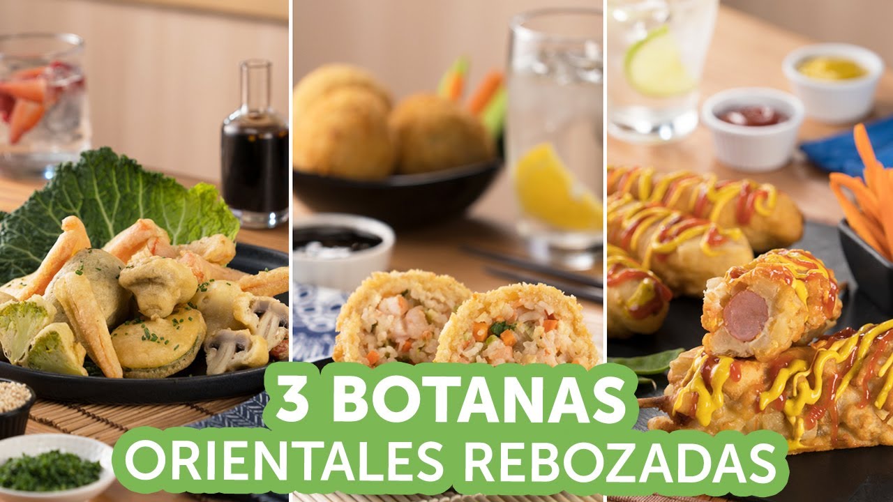 3 botanas orientales rebozadas | Kiwilimón - YouTube
