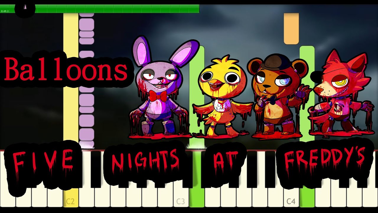2 Five Nights at Freddy's Balloons - YouTube