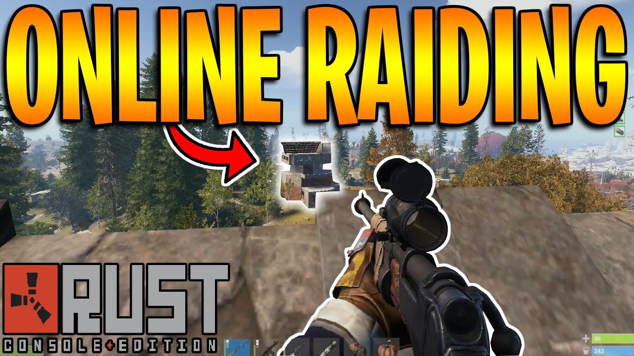 Rocket Raiding Pvp Gameplay Rust Console Edition Youtube
