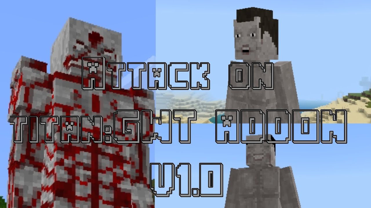 Showcase ATTACK ON TITAN:GWT ADDON V1.0 | MINECRAFT - YouTube