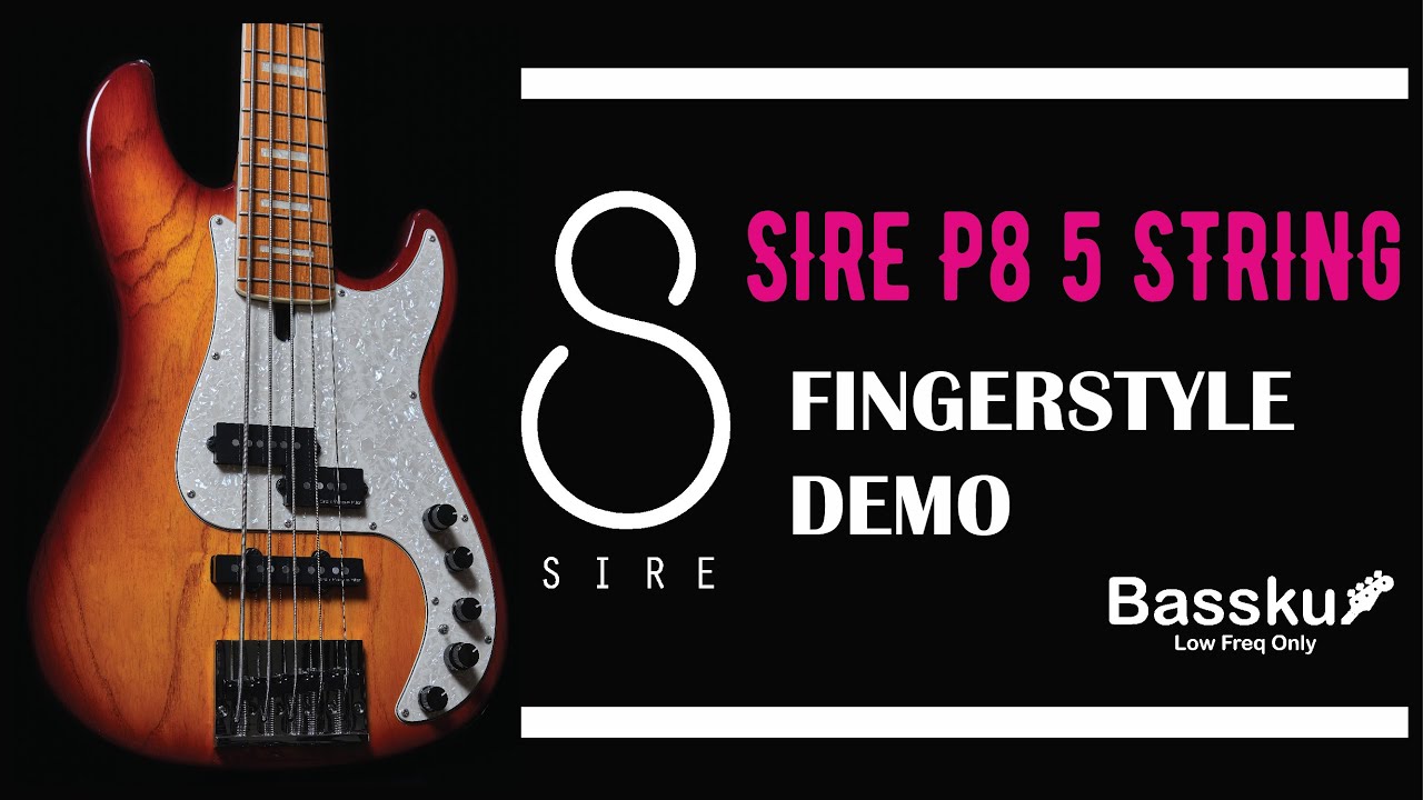 SIRE Bass P8 Ash Body 5 String Solo Demo - YouTube