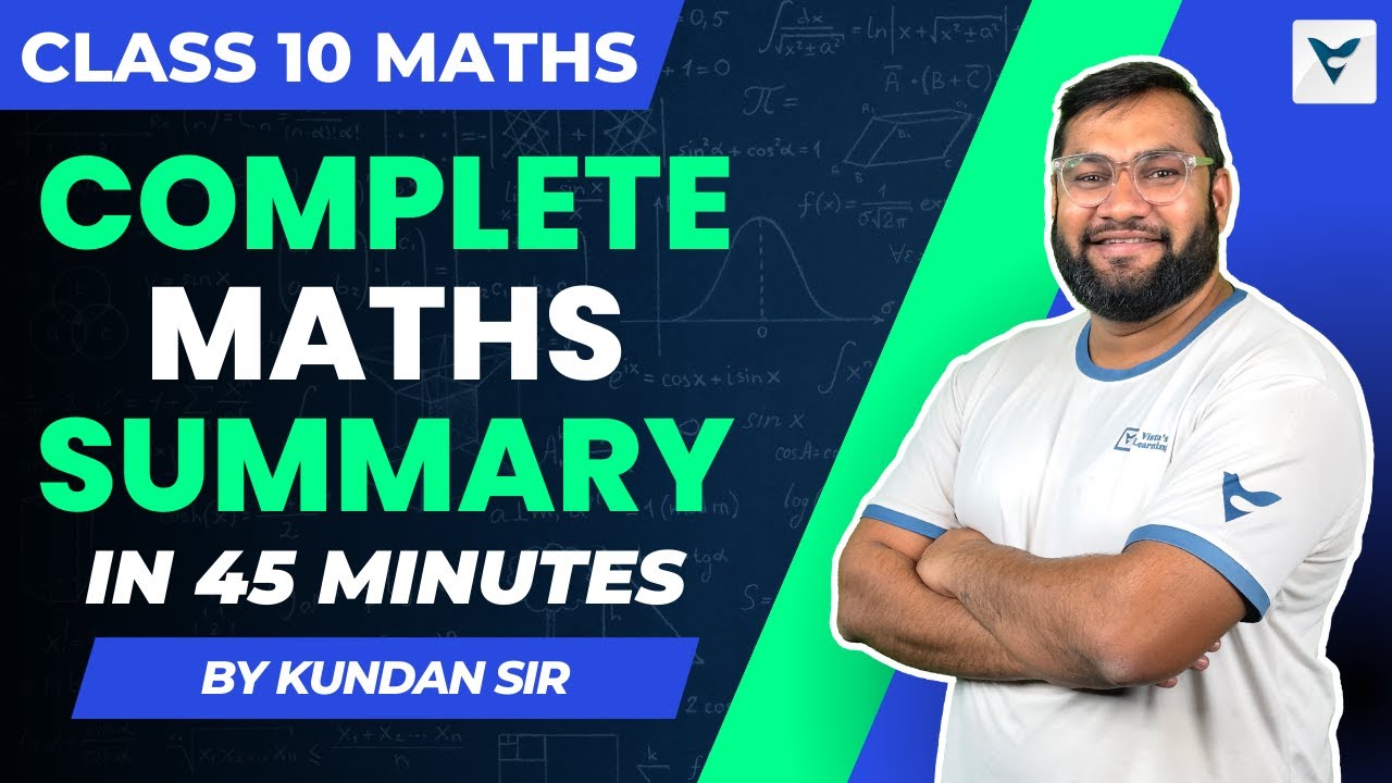 Full Syllabus Revision Of Maths Class 10 | Class 10 Mathematics Summary ...