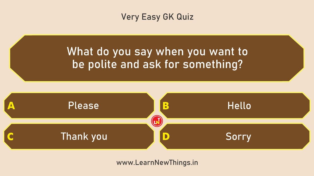 Very Easy GK Quiz | 25 General Knowledge Questions & Answers | Simple ...