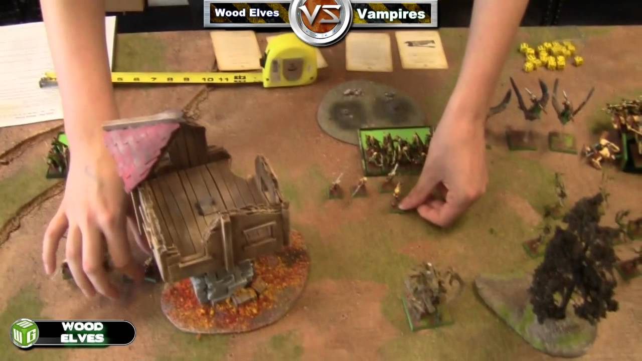 Wood Elves vs Vampire Counts Warhammer Fantasy Battle Report - Beat The ...
