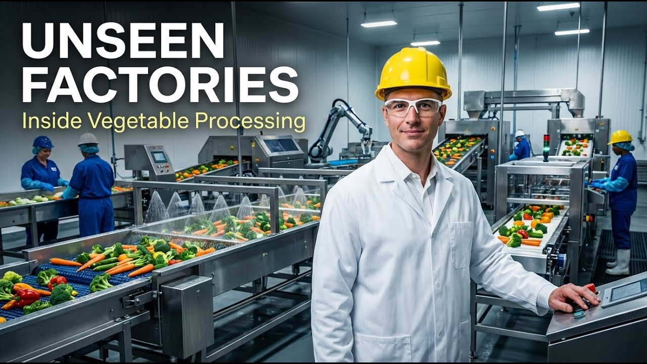 “Inside American Vegetable Processing Factory Documentary | Farm to ...