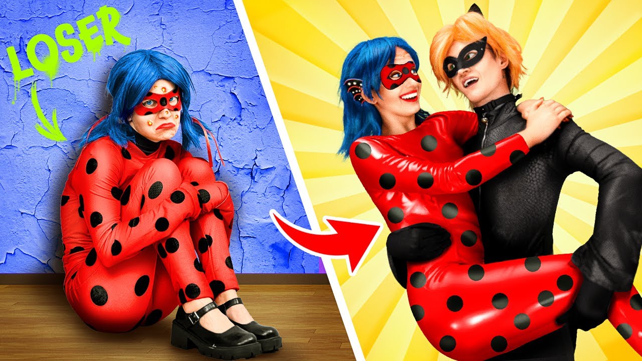 🐞 Ladybug Makeover for Her Crush! Best TikTok Makeover Hacks by La La ...