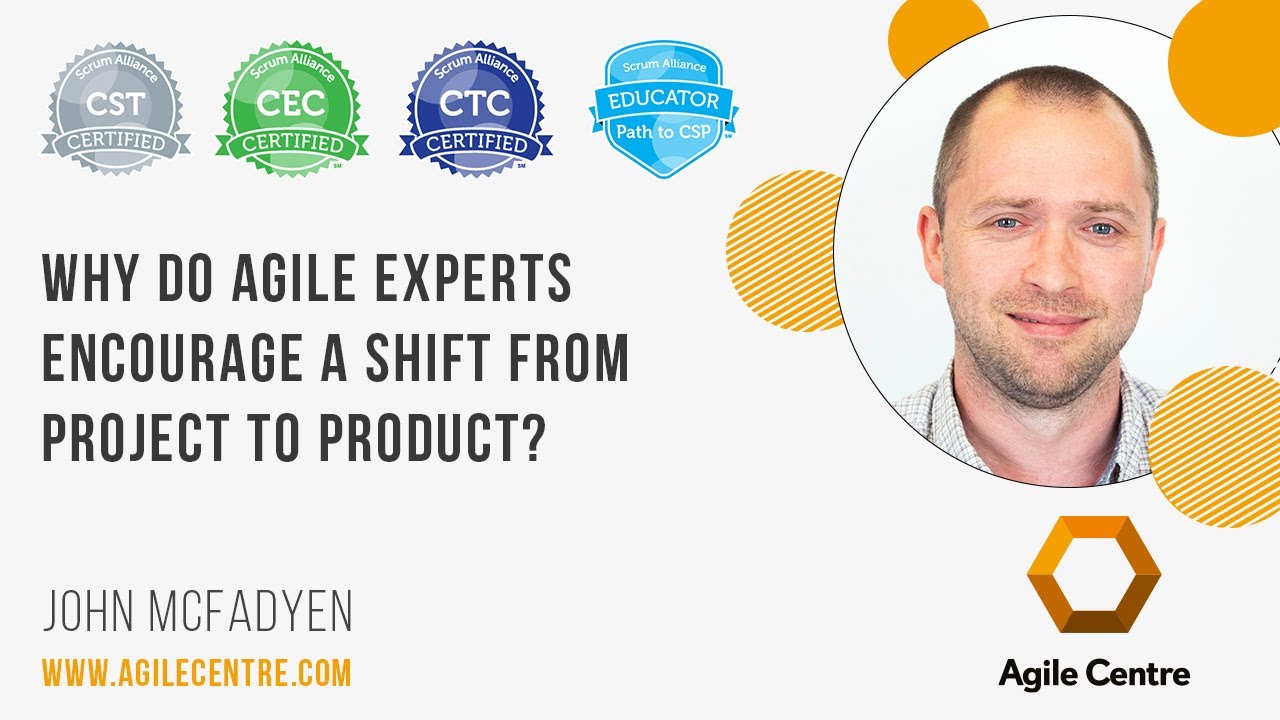 Why do agile experts encourage a shift from project to product? - YouTube